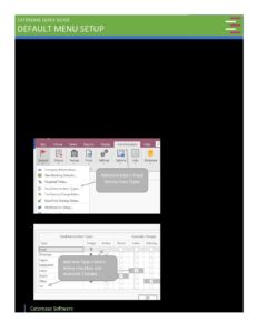 Default Menu Setup | Caterease